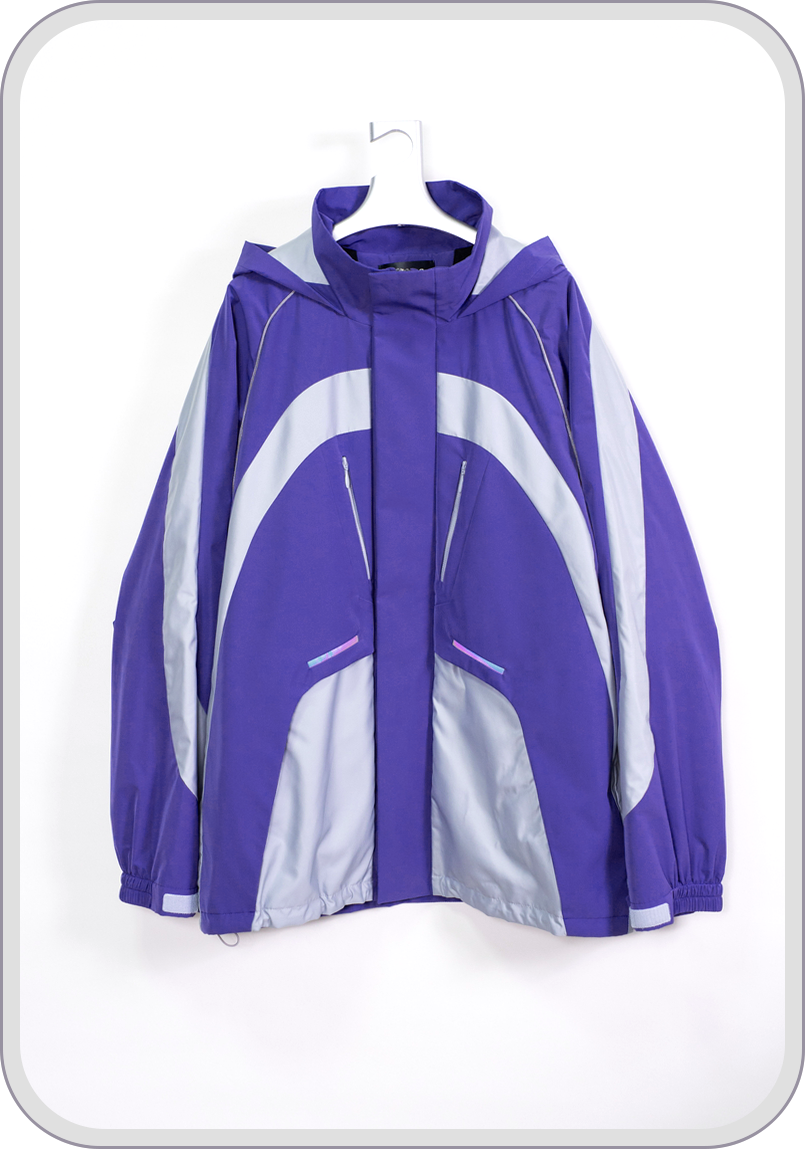Y2K JACKET / violet×silver – chloma - official web store